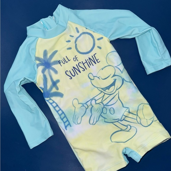 Disney | Swim | Disney Mickey Mouse Full Of Sunshine Blue And Yellow ...
